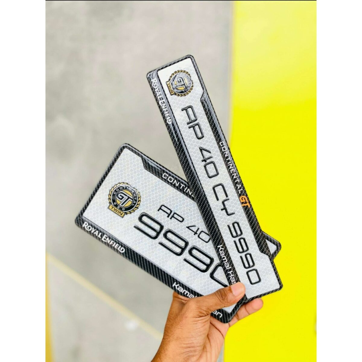 Continental GT 650 Gel Number Plates | Royal Customify