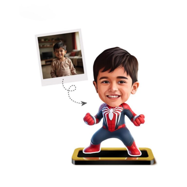 Customized Mini Me Spiderman Caricature | Royal Customify